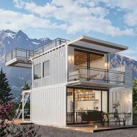 China 40ft Container House Diverse Applications for Home Office Outdoor Warehouse Villa Hospital Made Sandwich Panel Toilets Included for sale