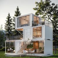 China 40ft Container House Diverse Applications for Home Office Outdoor Warehouse Villa Hospital Made Sandwich Panel Toilets Included for sale