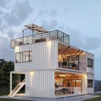 China 40ft Container House Diverse Applications for Home Office Outdoor Warehouse Villa Hospital Made Sandwich Panel Toilets Included for sale