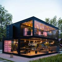 China Container House Flat Pack Office School Living Room Bedroom Apartment Durable Sandwich Panel Steel Material Versatile Use for sale