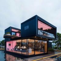 China Container House Flat Pack Office School Living Room Bedroom Apartment Durable Sandwich Panel Steel Material Versatile Use for sale