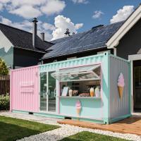 China Luxury Modern Portable Container House Expandable 2-Bed Mobile Shipping Wooden & Steel Construction Extendable Sandwich Panel for sale