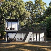 China Steel Modified Shipping Container House Detachable Flat Pack Container for Office Living Room Workshop Use for sale