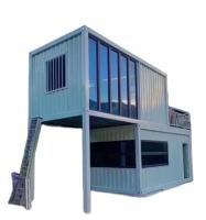 China Steel Modified Shipping Container House Detachable Flat Pack Container for Office Living Room Workshop Use for sale