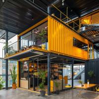 China Detachable 20ft/40ft Container House Flat Pack Sandwich Panel for Home Office Hotel Outdoor Warehouse Shop Toilet for sale