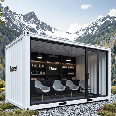 China Detachable 20ft/40ft Container House Flat Pack  Villa Sandwic_panel for Home Office Hotel Outdoor Warehouse Shop Toilet for sale