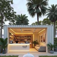 China Detachable 20ft/40ft Container House Flat Pack  Villa Sandwic_panel for Home Office Hotel Outdoor Warehouse Shop Toilet for sale