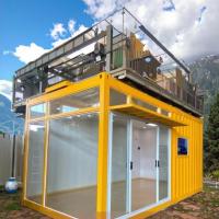 China Modified Steel Shipping Container House Versatile Use for Office School Living Room Bedroom Apartment Workshop Bathroom for sale