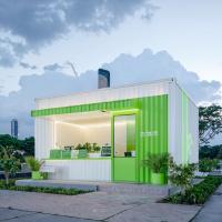 China Steel Modified Shipping Container House Flat Pack Container for Office Living Room Workshop Use for sale