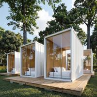 China 40ft Folding Container House with Sandwich Panel Material for Office Hotel Outdoor Warehouse Toilet Use for sale