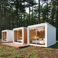 China 40ft Folding Container House with Sandwich Panel Material for Office Hotel Outdoor Warehouse Toilet Use for sale