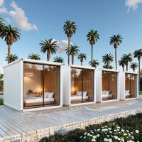 China 40ft Folding Container House with Sandwich Panel Material for Office Hotel Outdoor Warehouse Toilet Use for sale