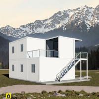 China 40ft Folding Container House with Sandwich Panel Material for Office Hotel Outdoor Warehouse Toilet Use for sale