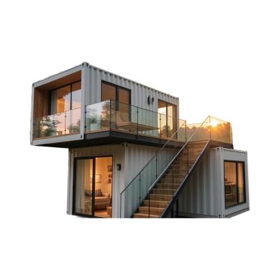 China Modified Shipping Container House for Office Hotel School Living Room Bedroom Apartment Bathroom Use-Durable Steel Material for sale