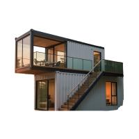China Modified Shipping Container House for Office Hotel School Living Room Bedroom Apartment Bathroom Use-Durable Steel Material for sale