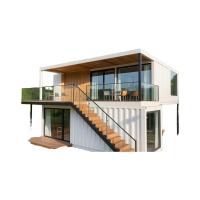 China Modified Shipping Container House for Office Hotel School Living Room Bedroom Apartment Bathroom Use-Durable Steel Material for sale