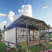 China Integrated Steel Structure House for Villa Apartment Office & Carport Waterproof Portable Toilet for Park Bedroom Durable Mobile for sale