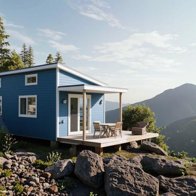 China Integrated Building Prefab House Modern Residential Vacation Villa Office Apartment High Strength Waterproof Lightweight Roofing for sale