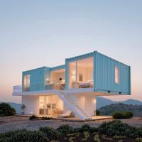China Modified Shipping Container House for Office Hotel School Living Room Bedroom Apartment Bathroom Use-Durable Steel Material for sale