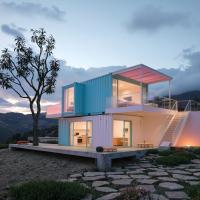 China Modified Shipping Container House for Office Hotel School Living Room Bedroom Apartment Bathroom Use-Durable Steel Material for sale