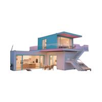 China 40ft Expandable Steel Container House Sandwich Panel for Shops Villas Expandable Container Product 20ft Version for Hospital for sale