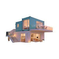 China 40ft Expandable Steel Container House Sandwich Panel for Shops Villas Expandable Container Product 20ft Version for Hospital for sale