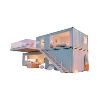 China 40ft Expandable Steel Container House Sandwich Panel for Shops Villas Expandable Container Product 20ft Version for Hospital for sale