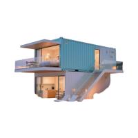 China 40ft Expandable Steel Container House Sandwich Panel for Shops Villas Expandable Container Product 20ft Version for Hospital for sale