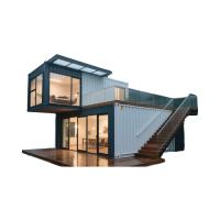 China Modified Shipping Container House for Office Hotel School Living Room Bedroom Apartment Bathroom Use-Durable Steel Material for sale