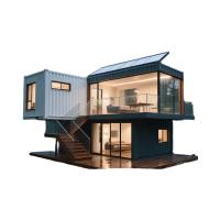 China Modified Shipping Container House for Office Hotel School Living Room Bedroom Apartment Bathroom Use-Durable Steel Material for sale