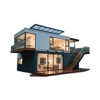 China Modified Shipping Container House for Office Hotel School Living Room Bedroom Apartment Bathroom Use-Durable Steel Material for sale