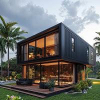 China Detachable 40ft & 20ft Container Houses for Home Office Hotel Outdoor Warehouse Shop & Villa Made of Sandwich Panel for sale