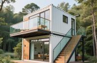 China 20-Foot and 40-Foot Detachable Container Villas Durable Residential Buildings for Comfort Living Prefab Steel Villa for sale