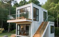 China 20-Foot and 40-Foot Detachable Container Villas Durable Residential Buildings for Comfort Living Prefab Steel Villa for sale