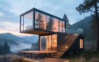 China 20-Foot and 40-Foot Detachable Container Villas Durable Residential Buildings for Comfort Living Prefab Steel Villa for sale