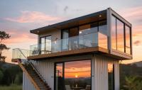 China 20-Foot and 40-Foot Detachable Container Villas Durable Residential Buildings for Comfort Living Prefab Steel Villa for sale