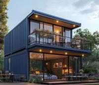 China Modern Luxury Hotel Villa Design 2-Storey Prefabricated Container House Small House Dwelling for sale