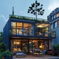 China Customized 20FT/40FT Breathable Metal Sandwich Panel Structure Mobile Living Container House for Office Environmental Protection for sale