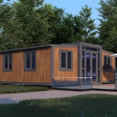 China 40ft Expandable Waterproof Container Home 2-4 Bedrooms Mobile Caravan Houses Featuring Steel Sandwich Panel Bathroom Bedrooms for sale