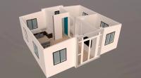 China 40ft Expandable Waterproof Container Home 2-4 Bedrooms Mobile Caravan Houses Featuring Steel Sandwich Panel Bathroom Bedrooms for sale