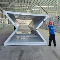 China Durable Small Detachable Movable Camping Shelters Portable Prefabricated Houses Modular Steel Modular Prefab Houses for sale