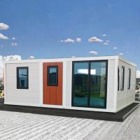 China Luxury Prefab Folding Container House  Modular Tiny House  with Bathroom Bedroom Made of  Steel and Sandwich Panel for sale