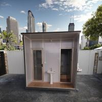 China Luxury Prefab Folding Container House  Modular Tiny House  with Bathroom Bedroom Made of  Steel and Sandwich Panel for sale