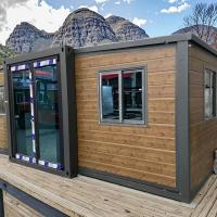 China Luxury Prefab Folding Container House  Modular Tiny House  with Bathroom Bedroom Made of  Steel and Sandwich Panel for sale