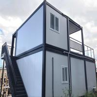China Modular Tiny  House  Prefab Flat Pack Shipping Container House  Hotel Mobile Room Made Steel Frame Sandwich Office Shop Workshop for sale