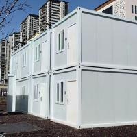 China Modular Tiny  House  Prefab Flat Pack Shipping Container House  Hotel Mobile Room Made Steel Frame Sandwich Office Shop Workshop for sale