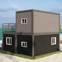 China Luxury Modular Prefabricated Container Houses, Steel Sandwich Panel Folding Residences, Container House Renovation Vessel House for sale