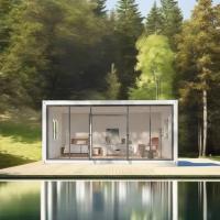 China Luxury Portable Folding Steel Modular Tiny Houses Prefabricated Houses with Bathrooms and Bedrooms for Urban Living for sale