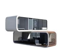 China Prefab House Pod Capsule Hotel Room Steel Structure Bedroom Apple Pod Design for Villas Sleepovers Made Sandwich Panel Material for sale