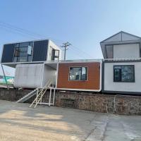 China Prefab House Pod Capsule Hotel Room Steel Structure Bedroom Apple Pod Design for Villas Sleepovers Made Sandwich Panel Material for sale